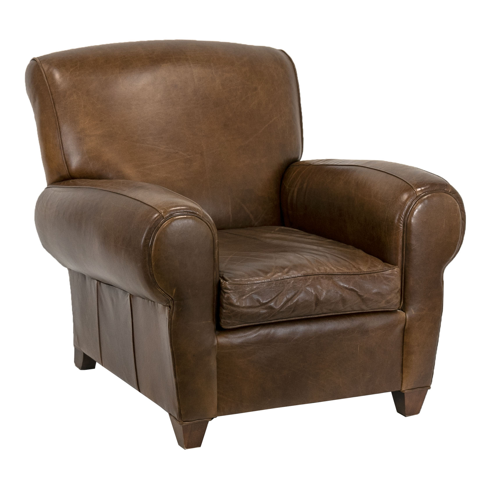 Pottery barn manhattan leather chair store