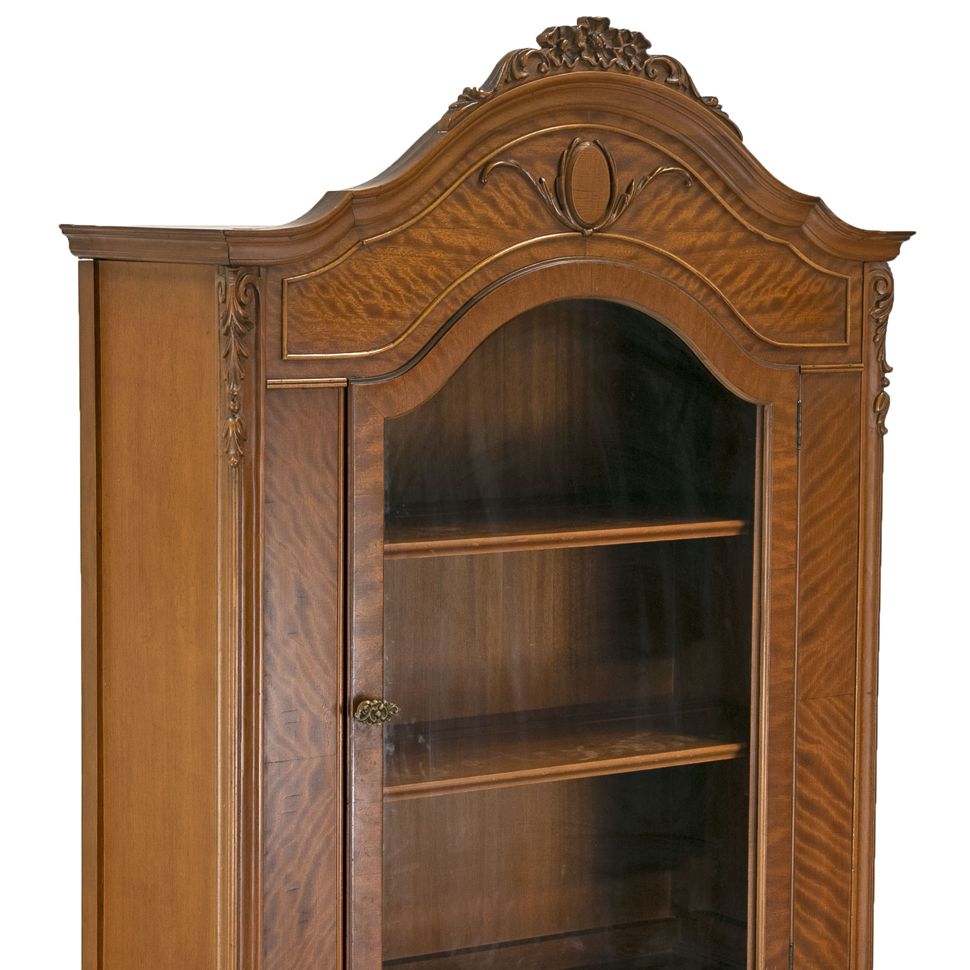 Vintage French Style China Cabinet with Lower Drawer Vintage French Style China Cabinet with Lower Drawer