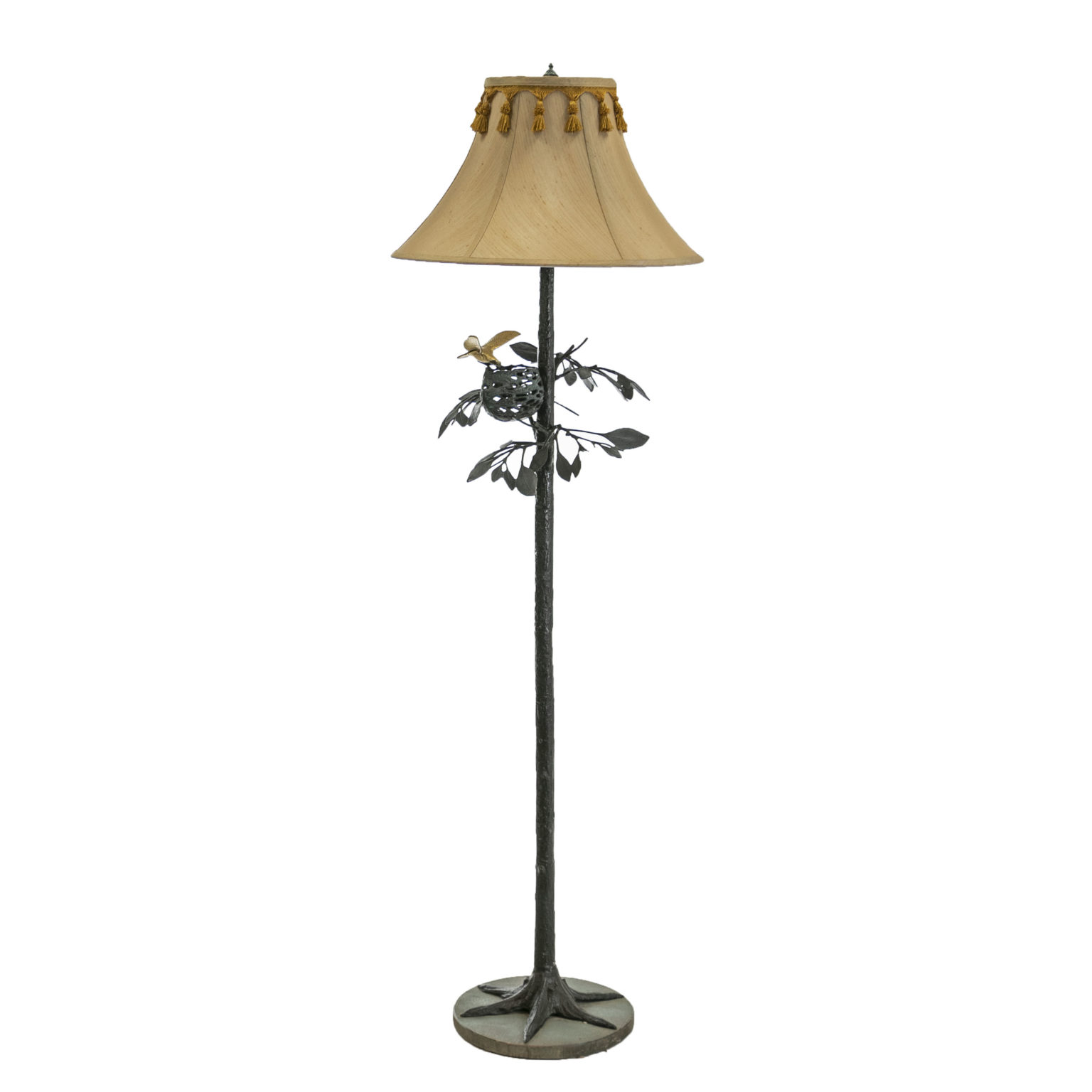 Frederick Cooper Floor Lamp With Nest And Bird Grandview Mercantile